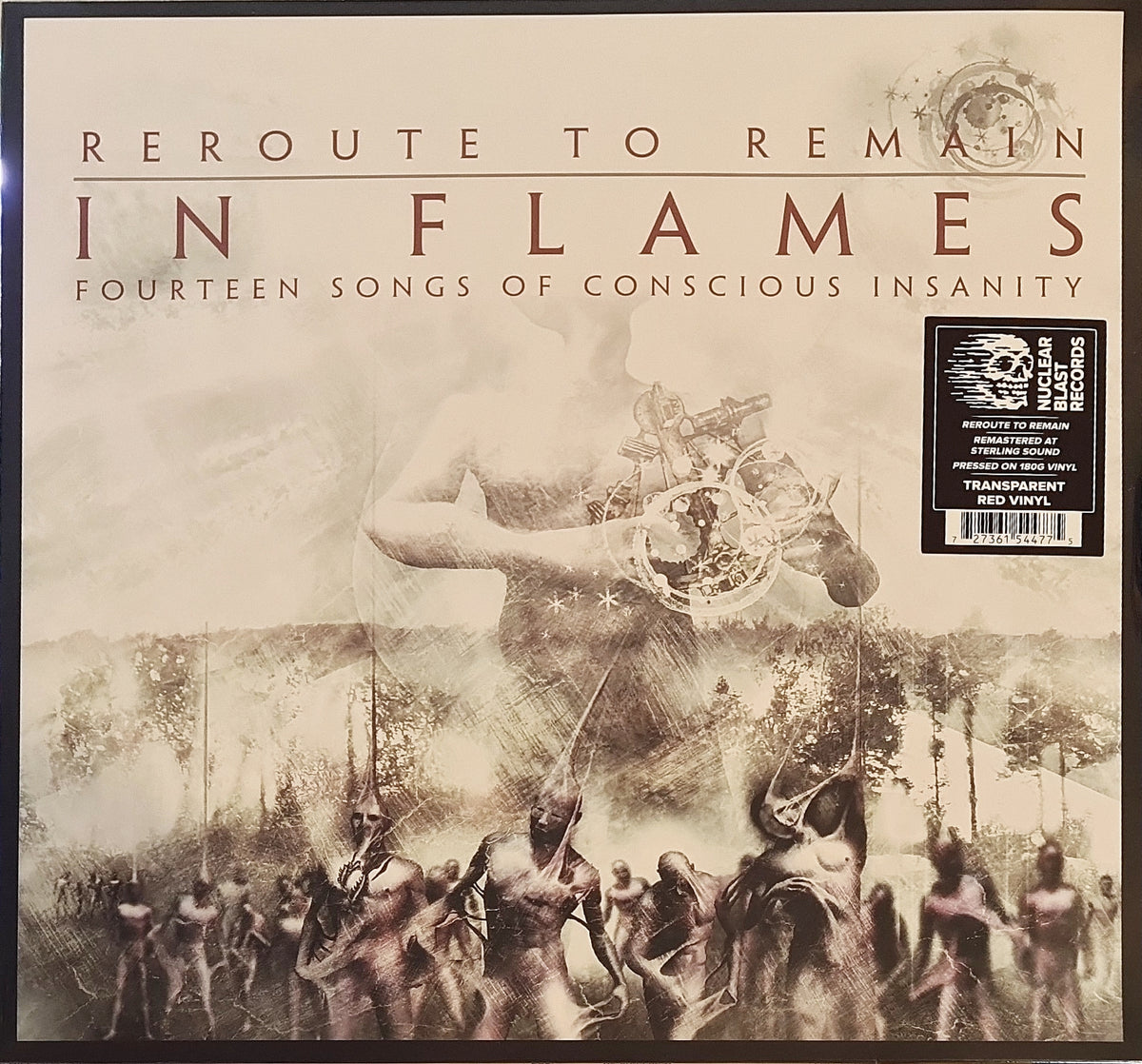 In Flames - Reroute To Remain 2LP (Transparent Red Vinyl w/ Etched Sid ...