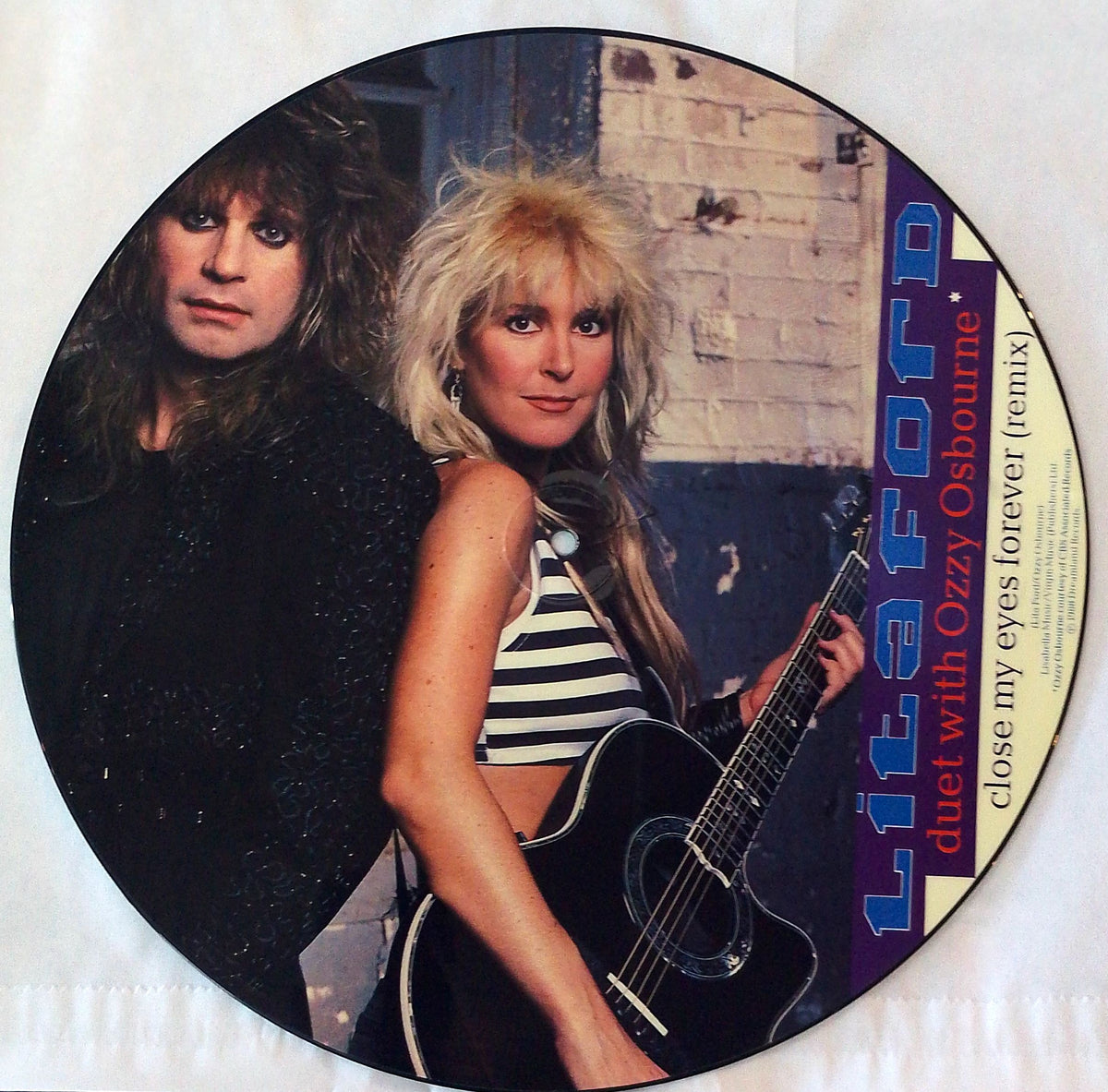 Pre Loved Record - Lita Ford with Ozzy Osbourne - Close My Eyes Foreve ...