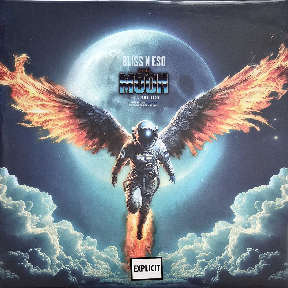 Pre Loved Record - Bliss N Eso - The Moon (Blue & White Marbled Vinyl ...