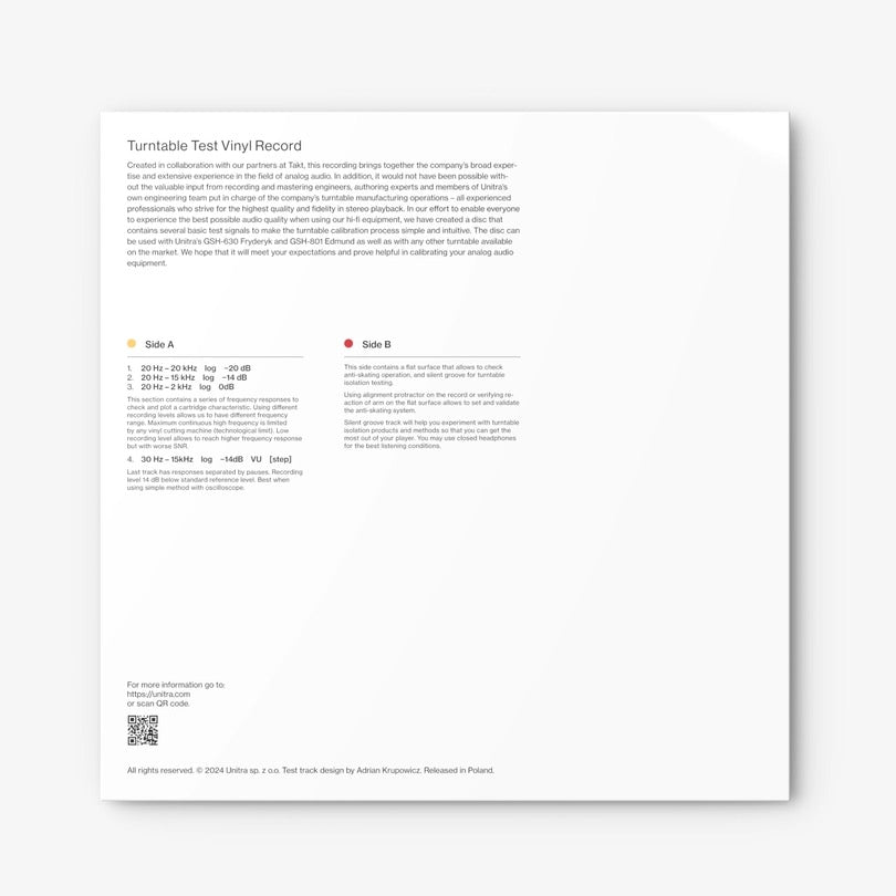 Unitra - Turntable Test Vinyl Record – Stash Records
