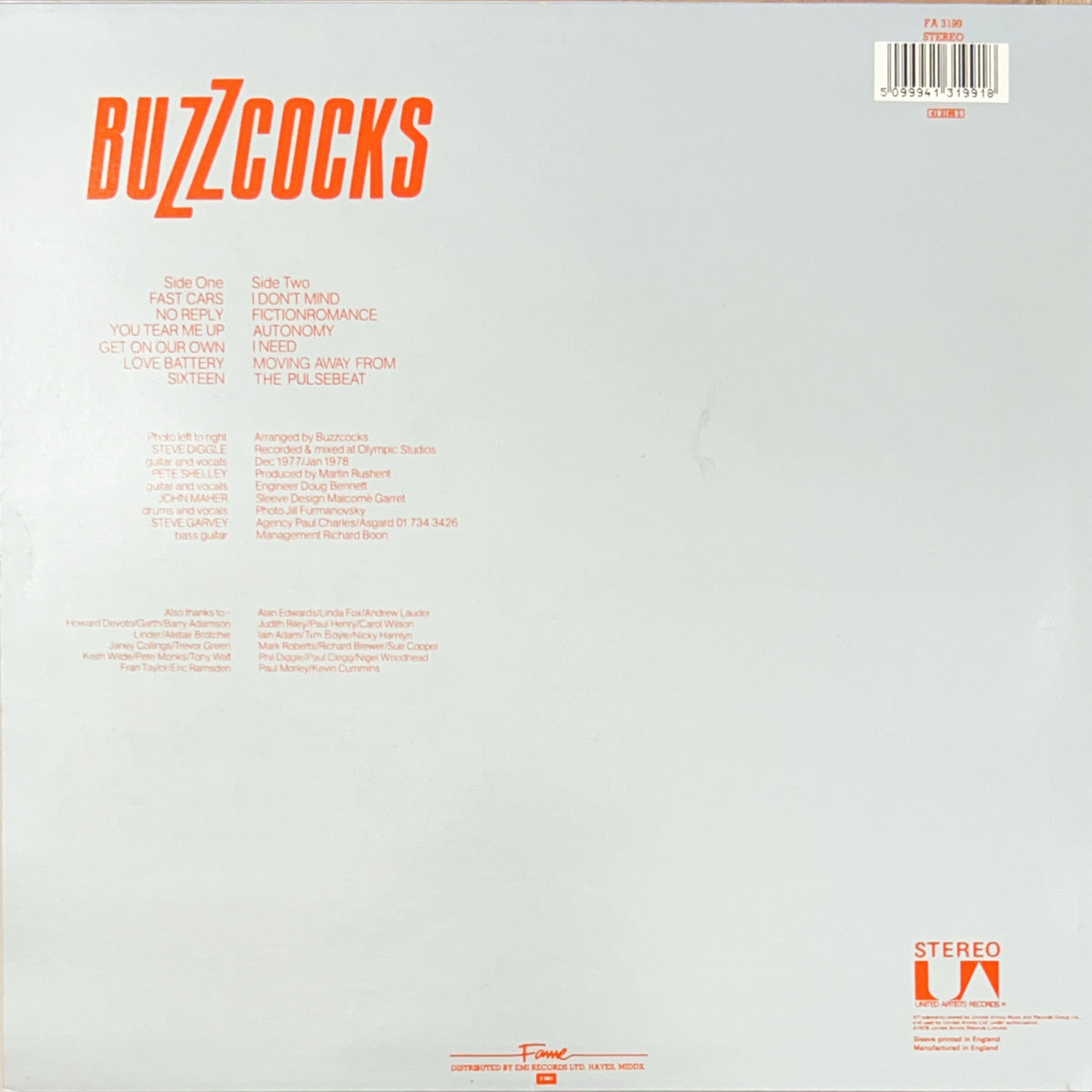 Pre Loved Record - Buzzcocks - Another Music In A Different Kitchen ...